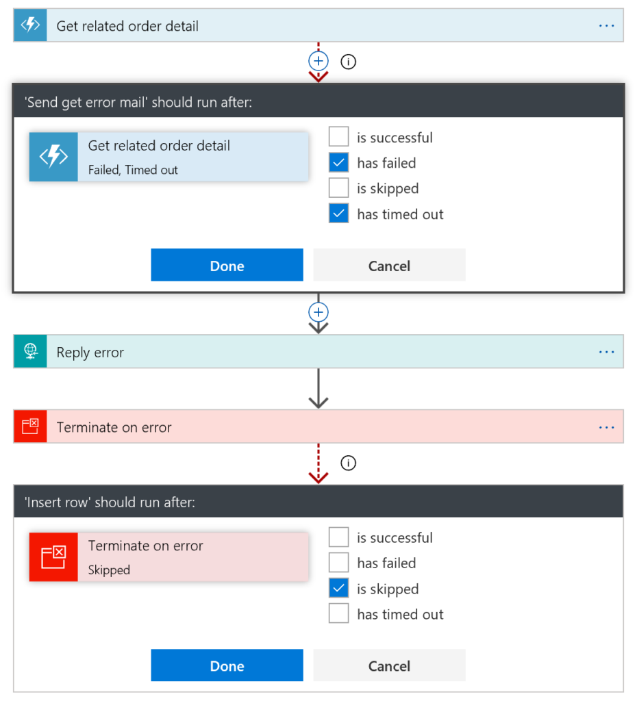 MiddleWay - Error handling within Azure logic Apps