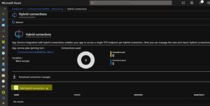 MiddleWay - Using Azure Hybrid Connections