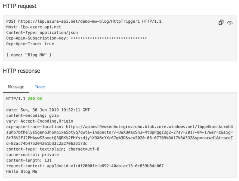 MiddleWay - Expose a function app with Azure API Management