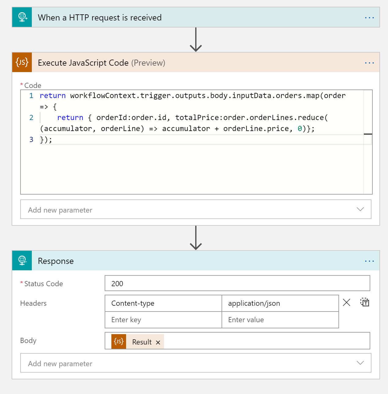 MiddleWay - Optimizing JSON data processing in Logic App with map and reduce