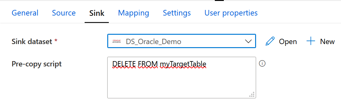 MiddleWay - Oracle data transfers via Azure Data Factory