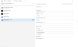 MiddleWay - Parameterizing a Variable in an Azure DevOps Build Pipeline