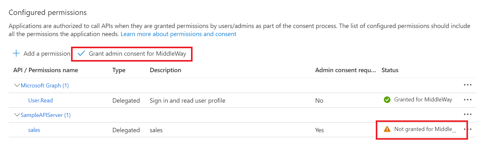 MiddleWay - OAuth Authorization Code with Azure AD MiddleWay - OAuth Authorization Code with Azure AD